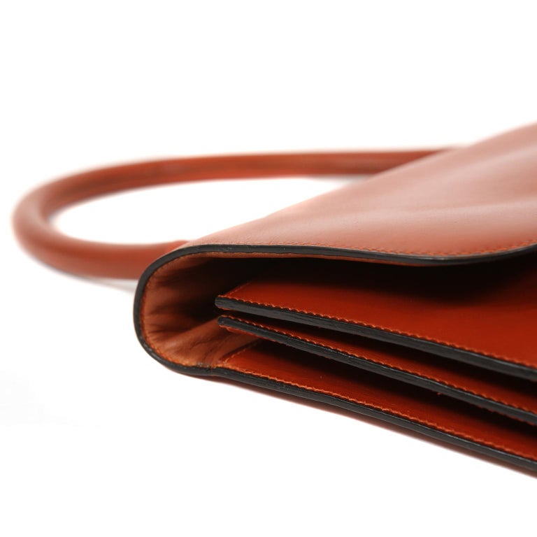 Hermès Brick Box Calf Vintage Handbag at 1stDibs