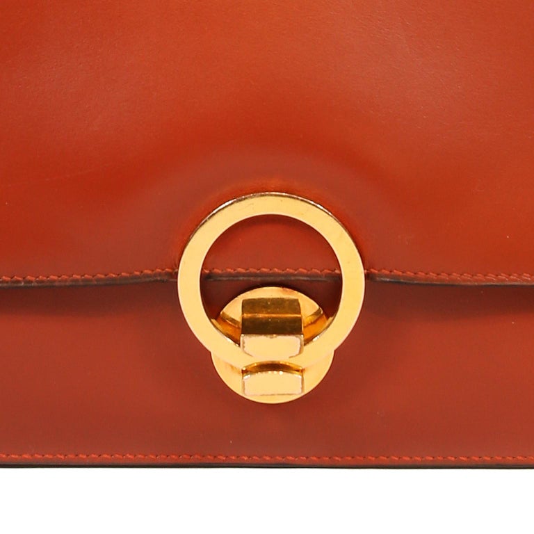 Hermès Brick Box Calf Vintage Handbag at 1stDibs