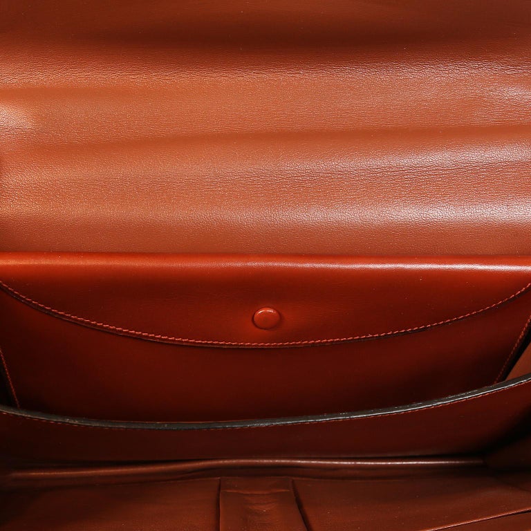 Hermès Brick Box Calf Vintage Handbag at 1stDibs