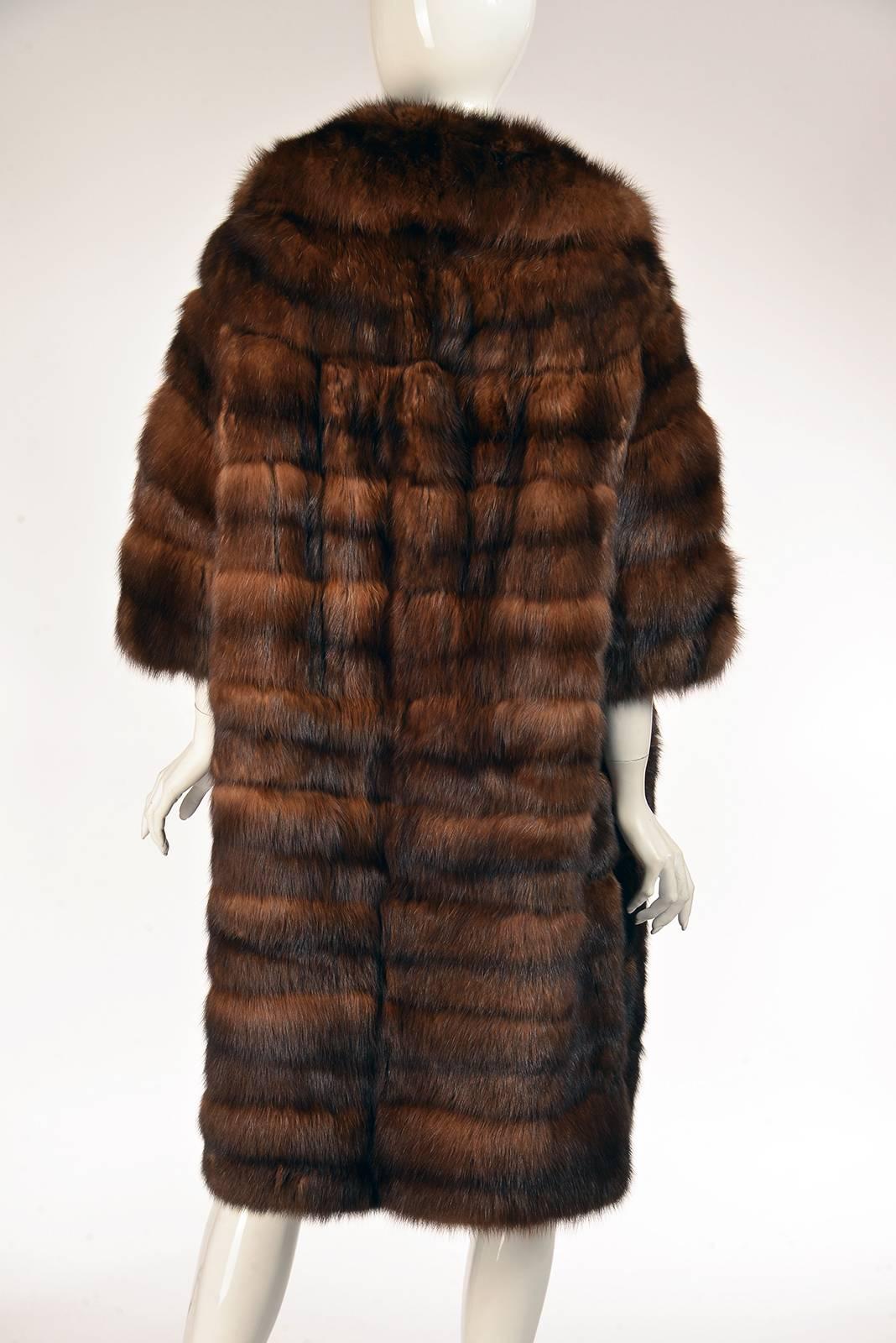 1950s Maximillian Horizontally Striped Mink Coat For Sale at 1stDibs ...