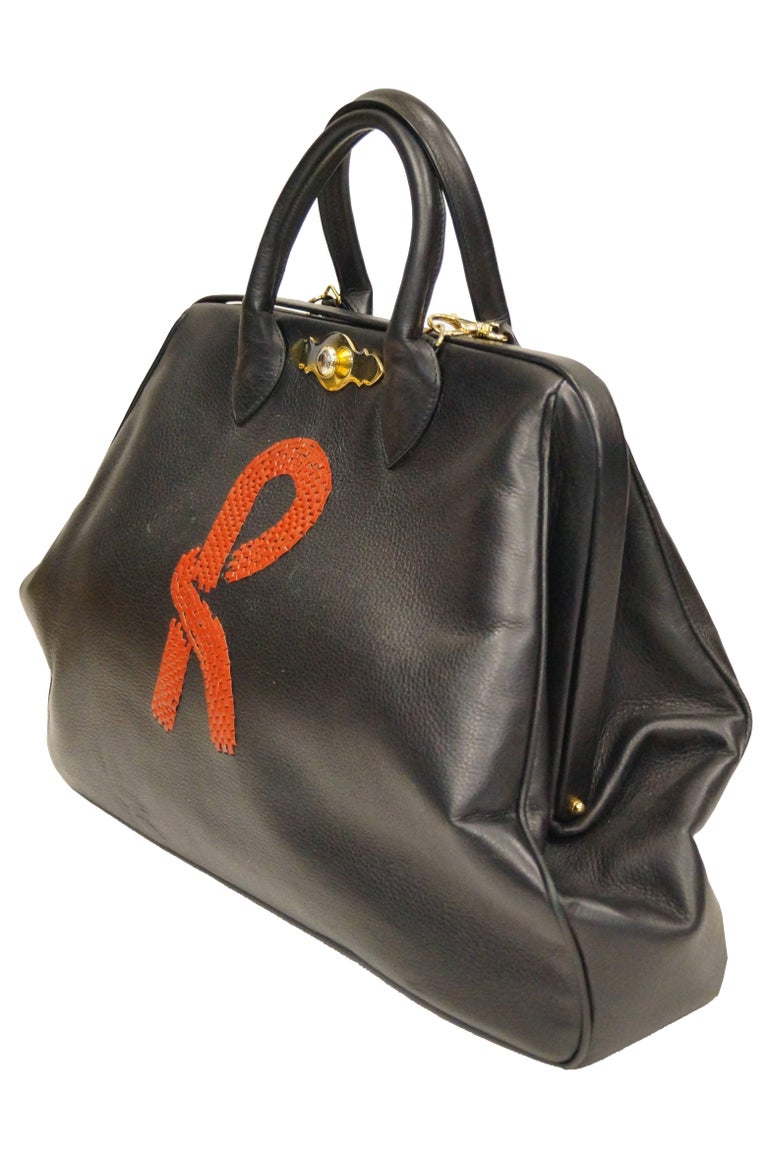 Roberta di Camerino Black Leather Doctor Bag at 1stDibs | roberta di ...