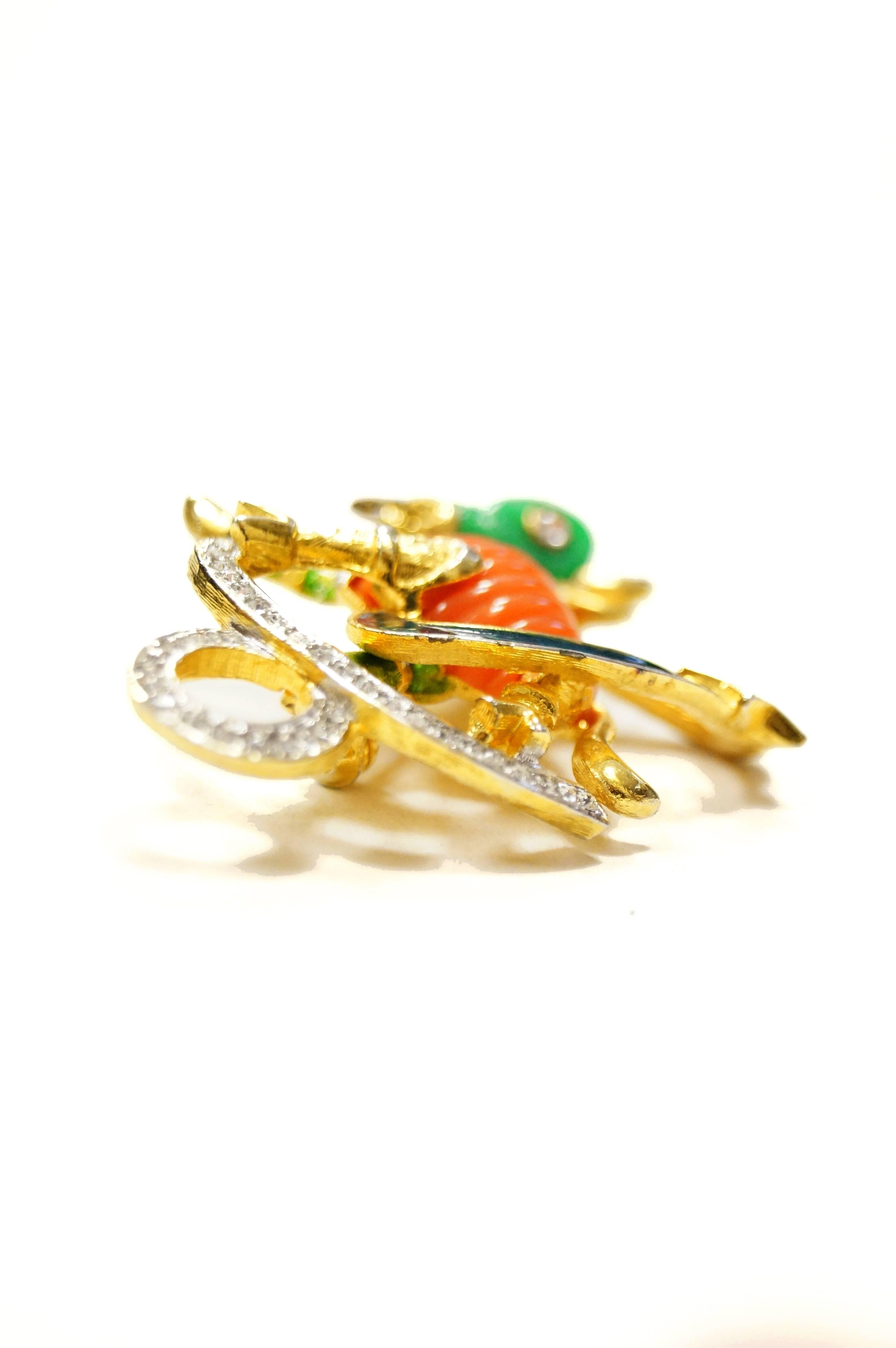 1950s DeNicola Taurus Brooch at 1stDibs