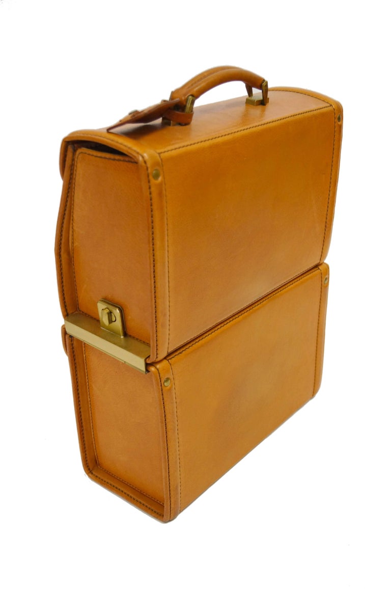 Rare 1990s Schedoni for Ferrari 348 355 Tan Italian Leather Console ...