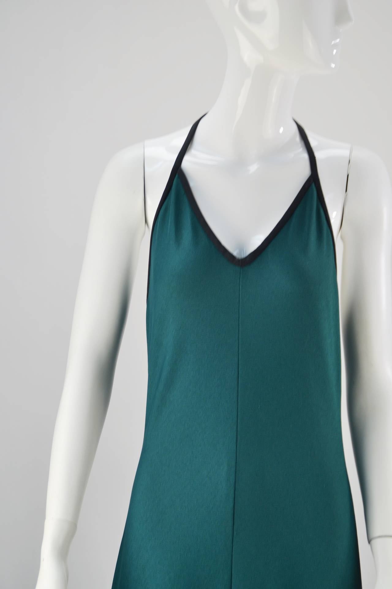 1970s Joy Stevens California Halter Maxi at 1stDibs