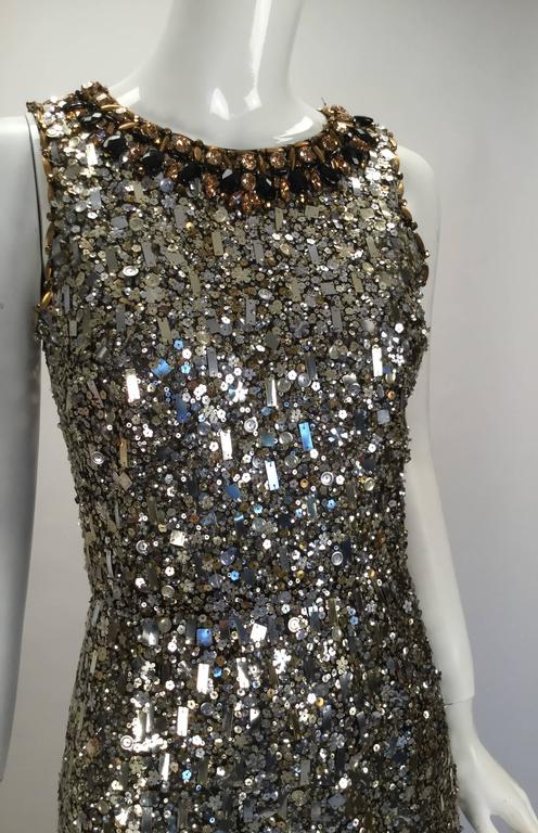 Oscar de la Renta Sequined Constellation Evening Gown at 1stDibs ...