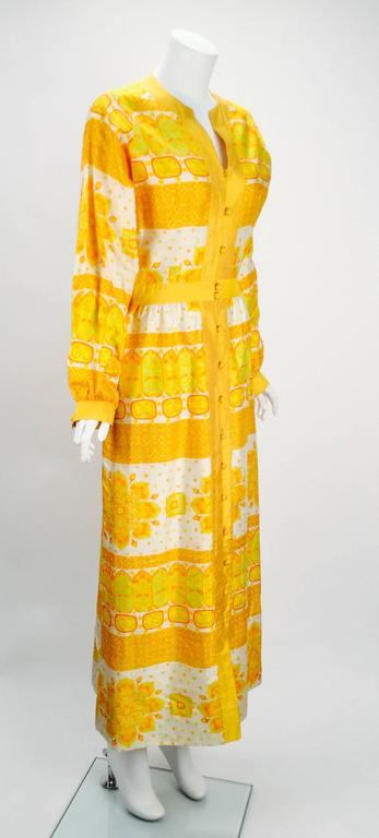 Jim Thompson Golden Yellow Thai Silk Dress, 1960s at 1stDibs | yellow ...