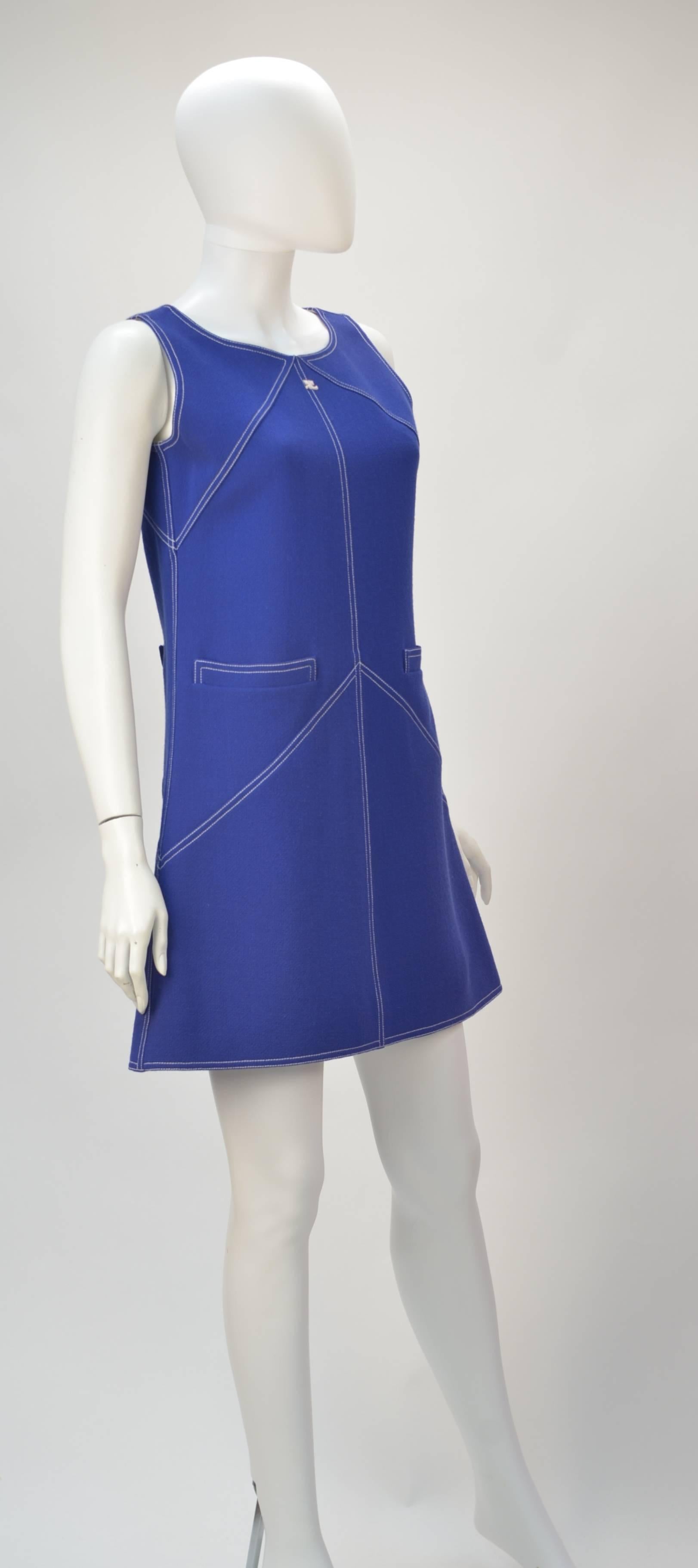 1960s Courreges Wool Ensemble, Euro Size 38 For Sale at 1stDibs | euro ...