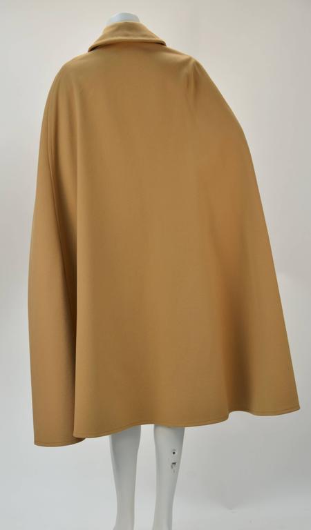 1970s Classic Celine Tan Wool Cape at 1stDibs | celine cape, tan cape ...
