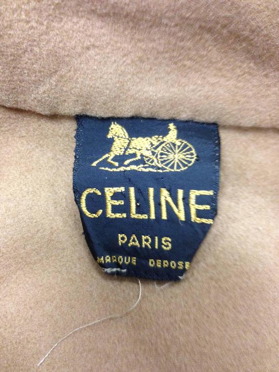 1970s Classic Celine Tan Wool Cape at 1stDibs | celine cape, tan cape ...