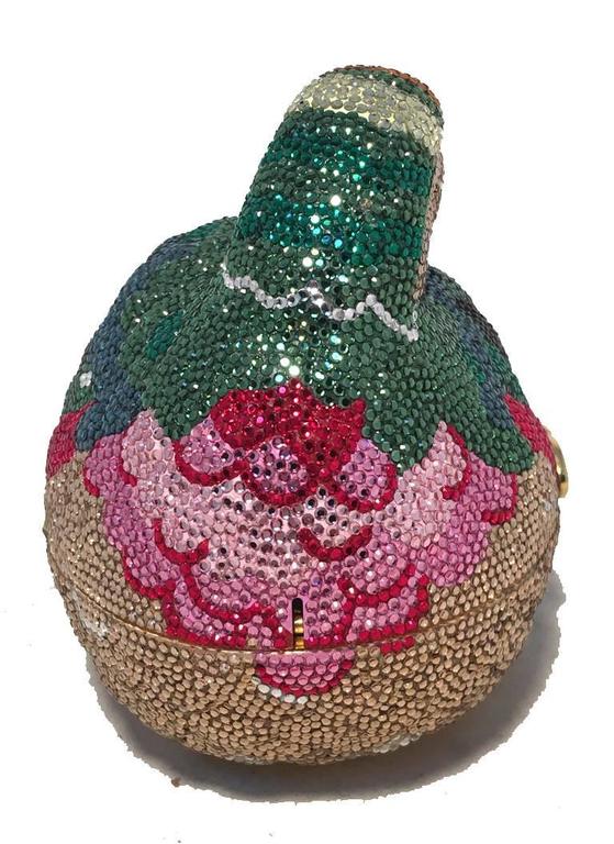 Judith Leiber Colorful Quail Swarovski Crystal Minaudiere For Sale at ...