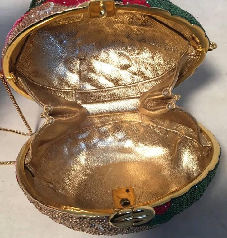Judith Leiber Colorful Quail Swarovski Crystal Minaudiere For Sale at ...