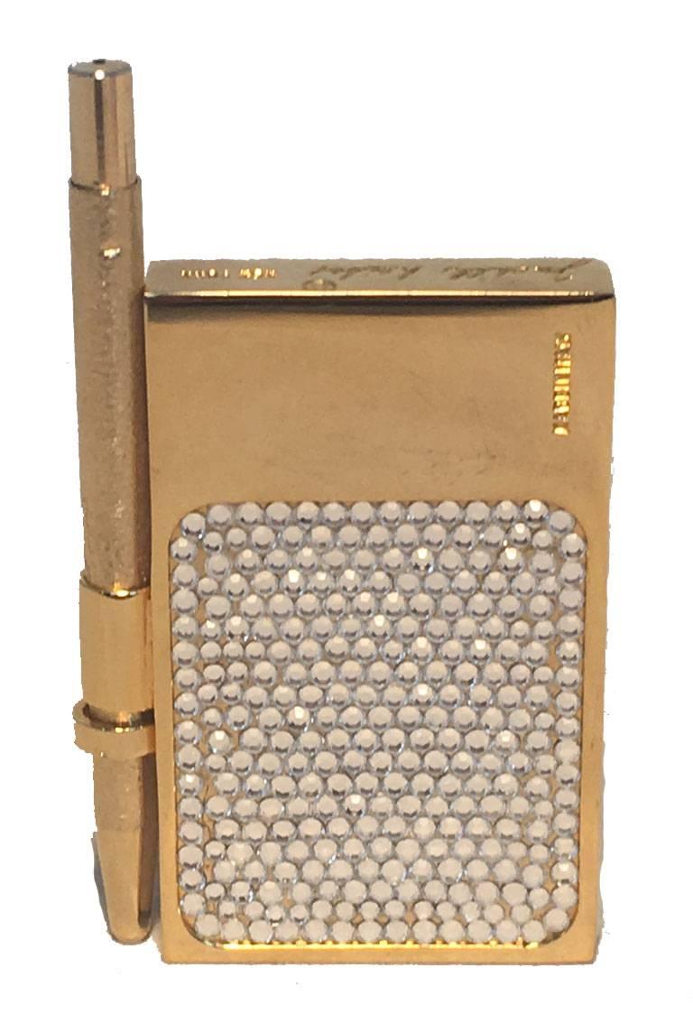 Judith Leiber Vintage Gold and Swarovski Crystal Mini Notepad For Sale ...