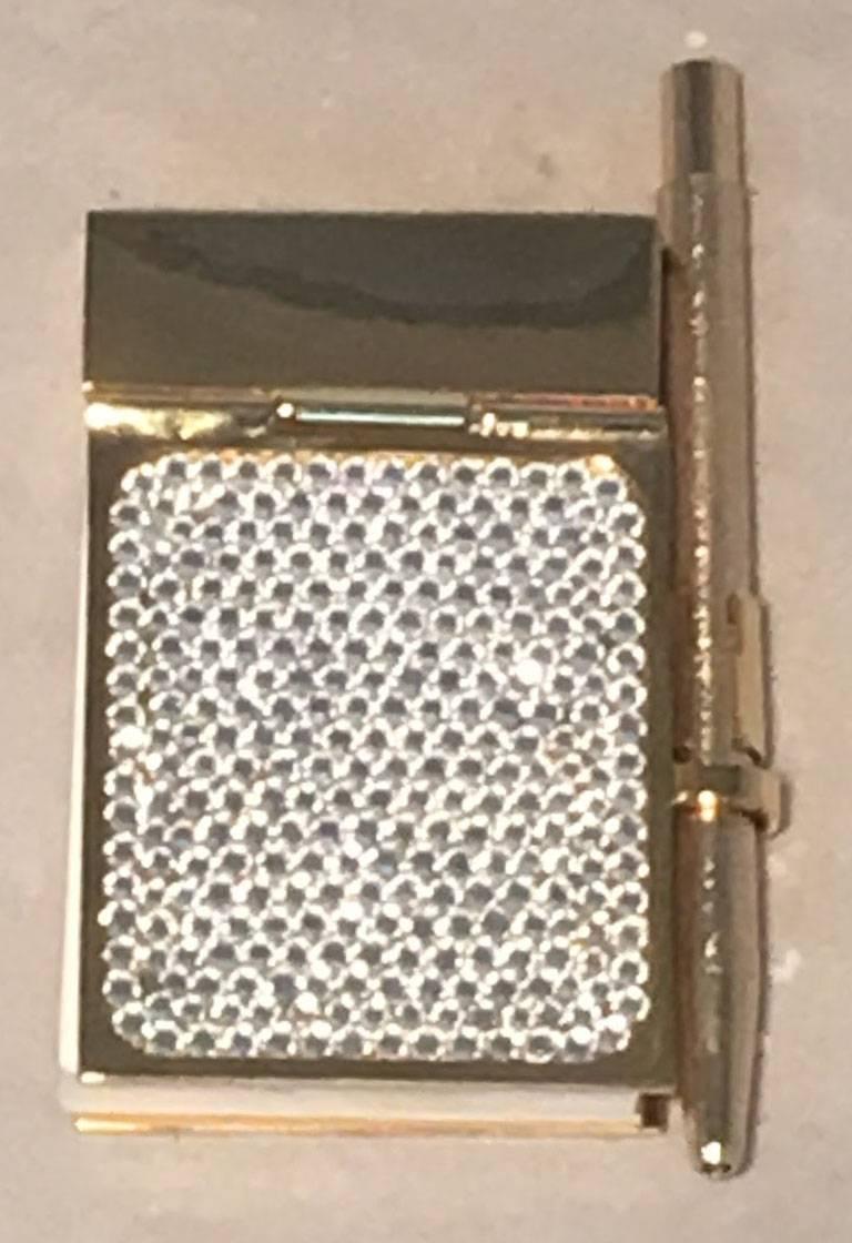 Judith Leiber Vintage Gold and Swarovski Crystal Mini Notepad For Sale ...