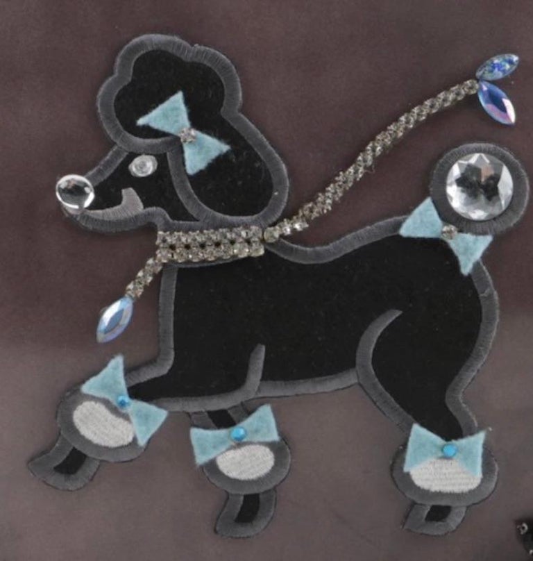 Garay Jeweled Poodle Novelty Leather HandBag 1950s Art in Motion! For ...