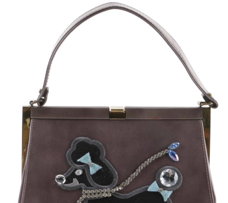Garay Jeweled Poodle Novelty Leather HandBag 1950s Art in Motion! For ...