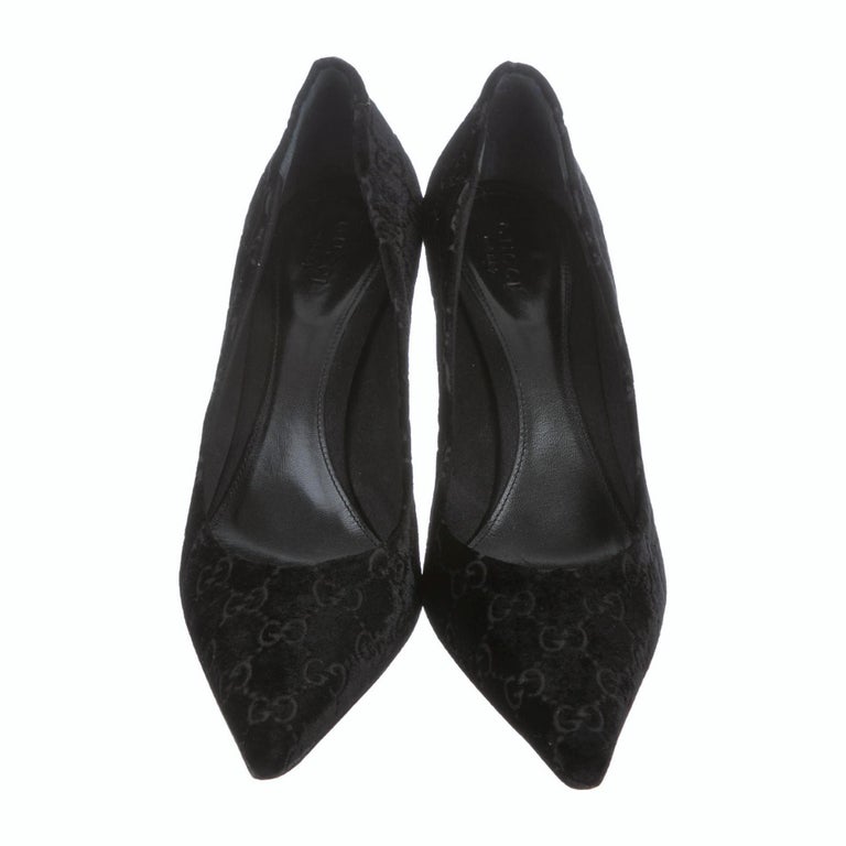 New Rare Tom Ford for Gucci GG Velvet Python Bamboo Heels Pumps Sz 7 at ...