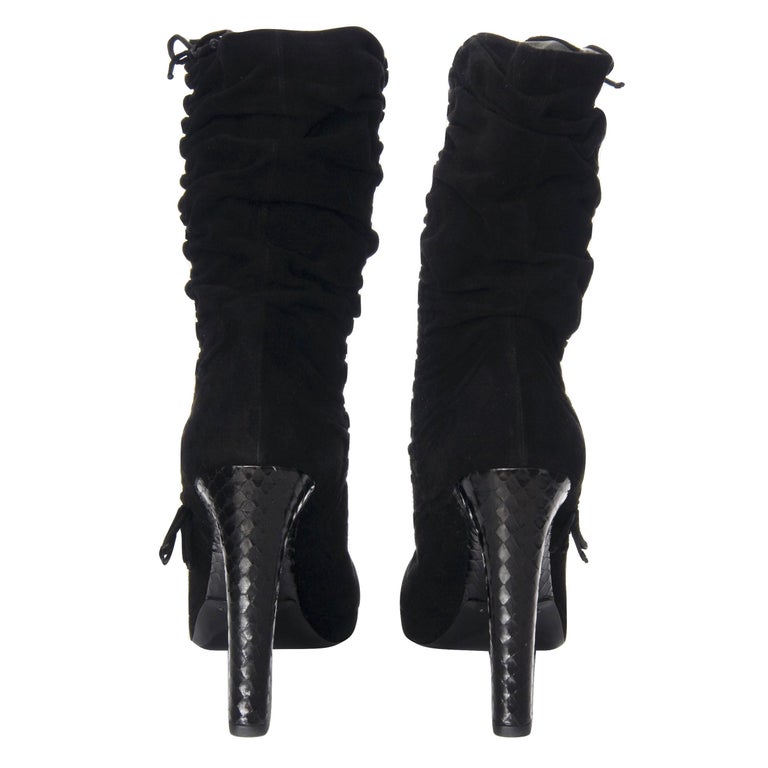 New Tom Ford For Gucci Final Collection Python Suede Boots Sz 11 For ...
