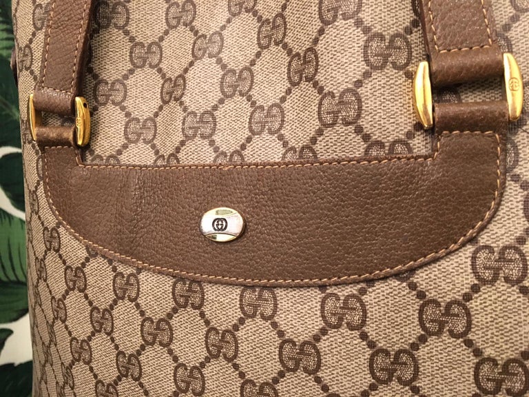 Large Gucci Classic Monogram "GG" Shoulder Tote For Sale at 1stDibs ...