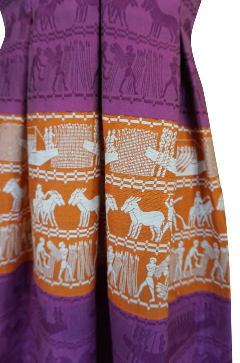 Richard Tam Jon Mandl Unusual Brocade Print Dress, 1960s at 1stDibs ...