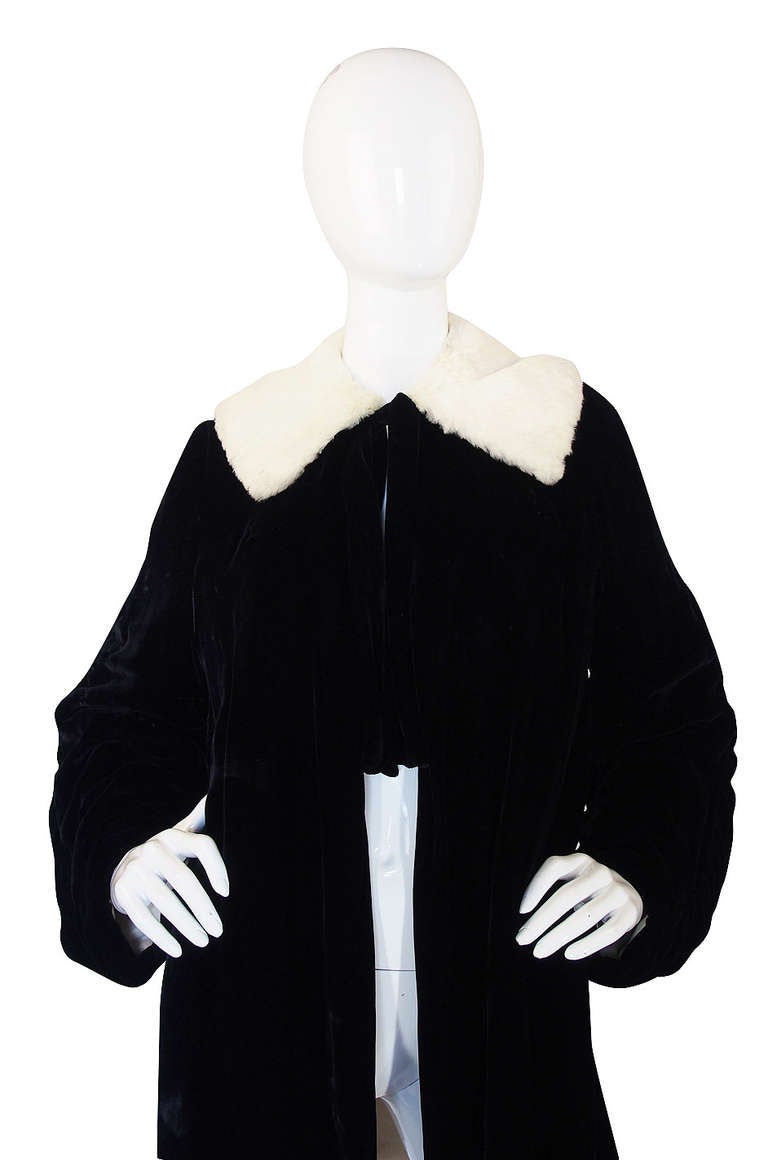 1920s Velvet and Ermine Flapper Coat or Jacket at 1stDibs