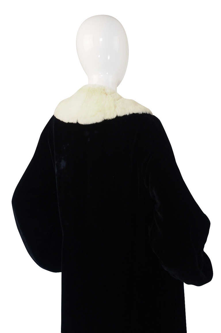 1920s Velvet and Ermine Flapper Coat or Jacket at 1stDibs