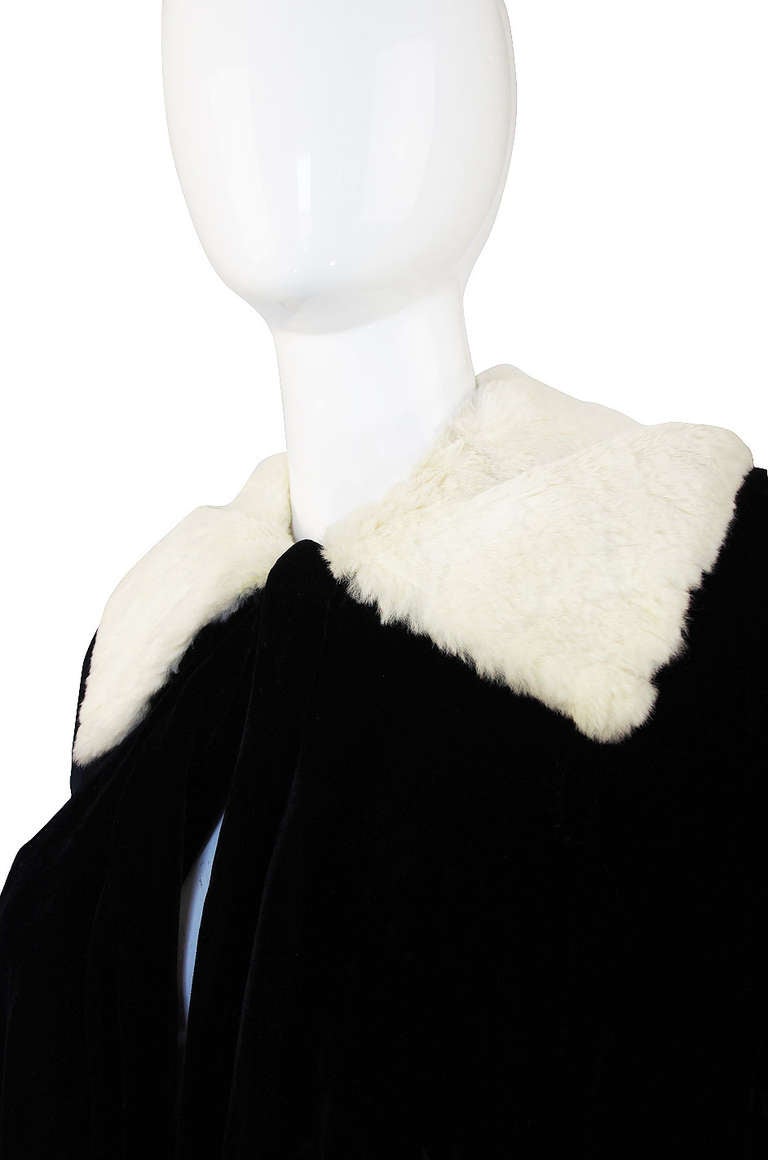 1920s Velvet and Ermine Flapper Coat or Jacket at 1stDibs