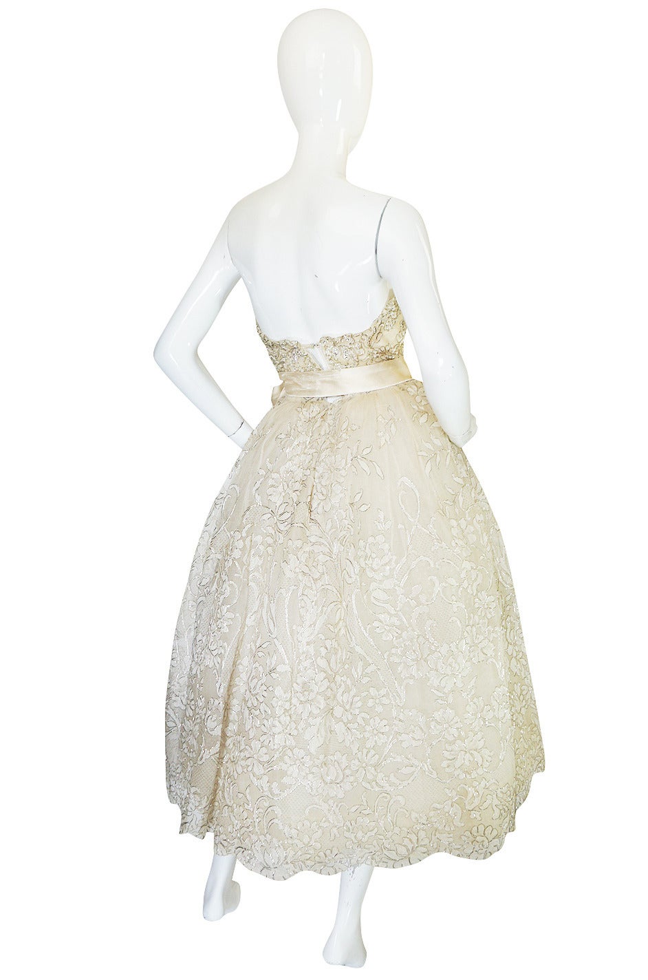 Exceptional S/S 1959 YSL for Christian Dior Haute Couture Dress For ...
