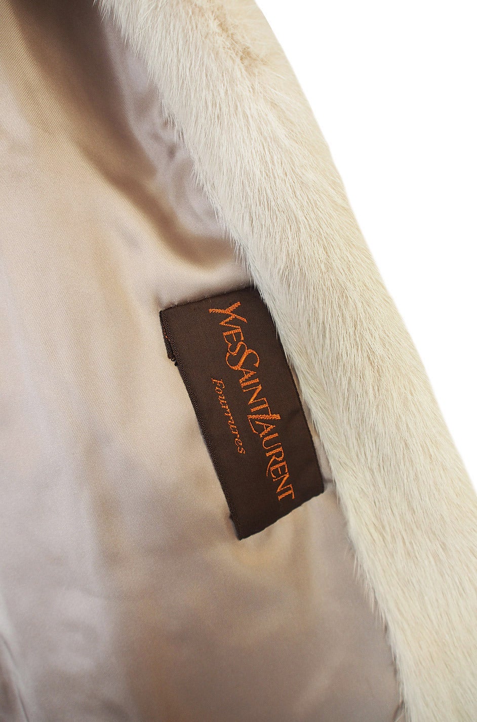 1978 Yves Saint Laurent Feather Fox and Mink Fur Jacket at 1stDibs
