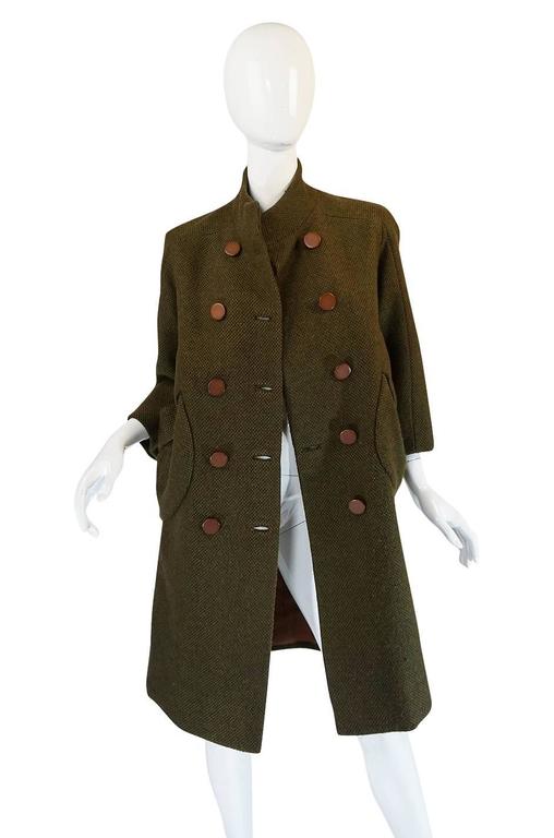 1950s Jacques Heim "Jeunes Filles" Unusual Pocket Coat at 1stDibs