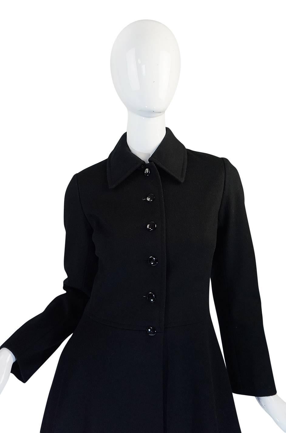 1970s Documented Yves Saint Laurent "Coachman" Coat at 1stDibs ...