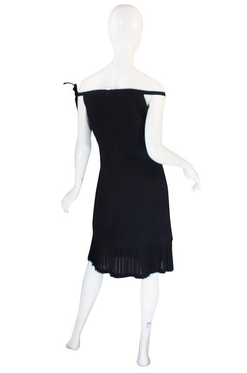 Documented 1994 Versace Couture Chic Little Black Dress at 1stDibs