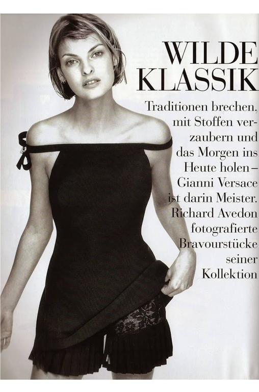 Documented 1994 Versace Couture Chic Little Black Dress at 1stDibs