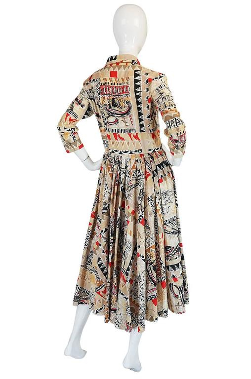 S/S 2004 Prada Runway Postcard Print Cotton Dress at 1stDibs | prada ...
