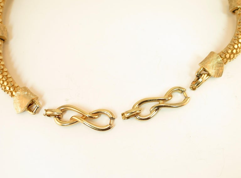Marcel Boucher Gilded Nailhead Parure, Necklace, Bracelet, Earrings ...