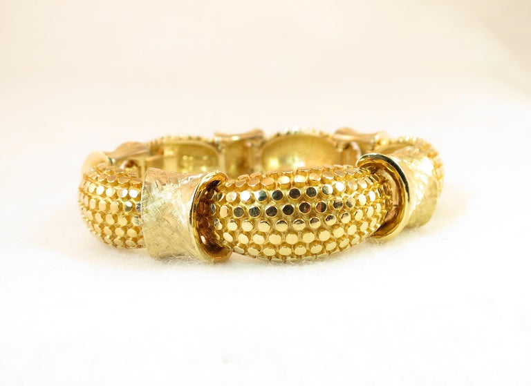 Marcel Boucher Gilded Nailhead Parure, Necklace, Bracelet, Earrings ...