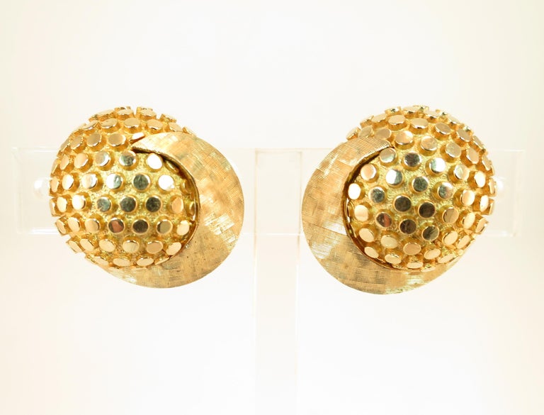 Marcel Boucher Gilded Nailhead Parure, Necklace, Bracelet, Earrings ...