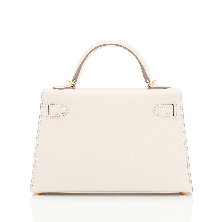 Hermes Craie Kelly 20cm Mini Off White Limited Edition VIP Shoulder Bag ...