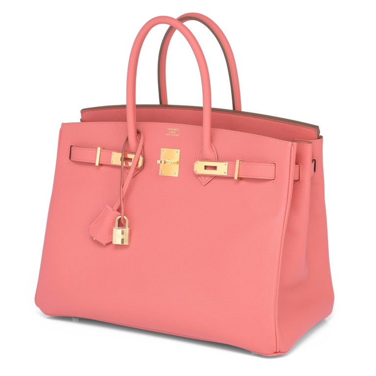 Hermes Flamingo Peach Pink Epsom Gold Hardware Birkin 35cm Bag at ...