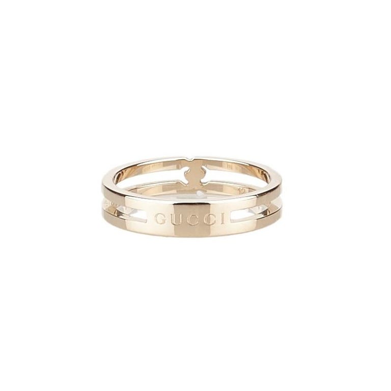Gucci Infinity Rose Gold Ring Size 52 For Sale at 1stDibs
