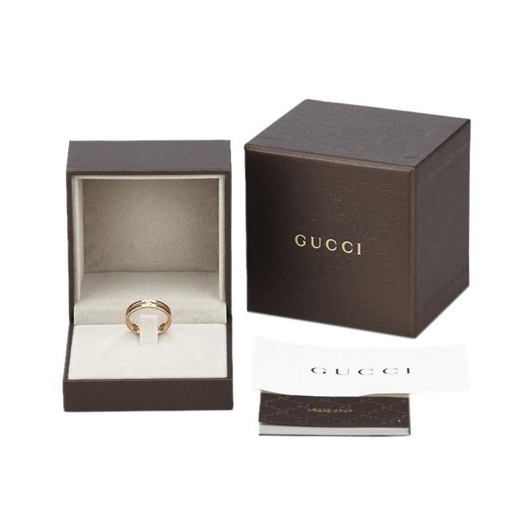 Gucci Infinity Rose Gold Ring Size 52 For Sale at 1stDibs