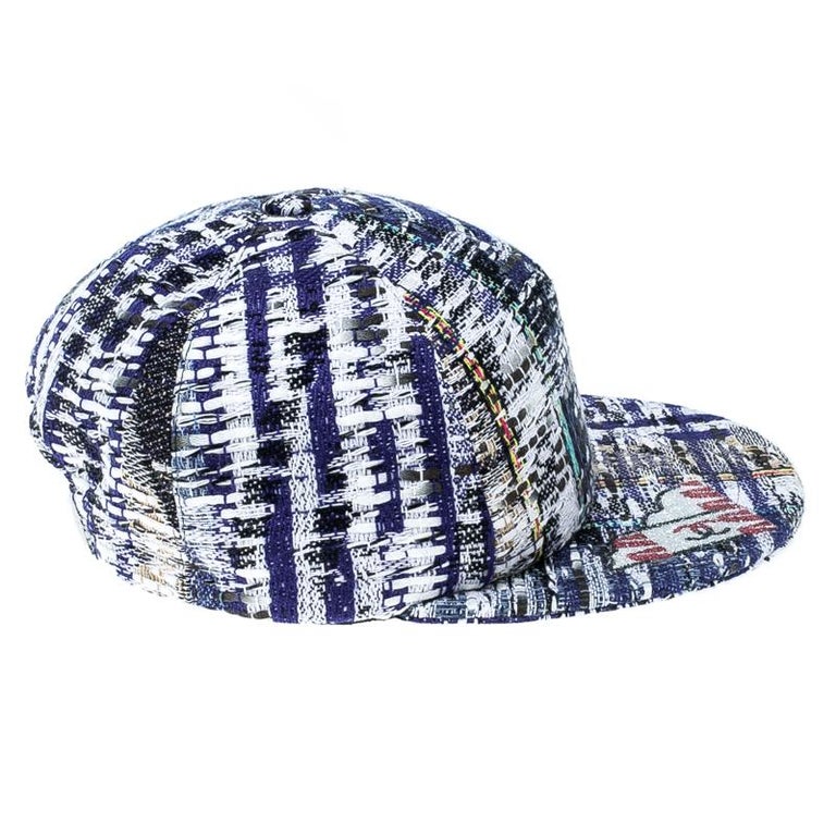 Chanel Multicolor Textured Embellished Baseball Cap at 1stDibs | chanel ...
