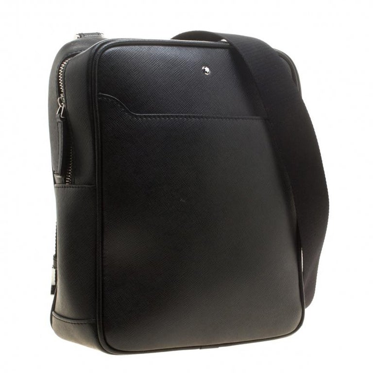 Montblanc Black Leather Small Sartorial Messenger Bag at 1stDibs | mont ...