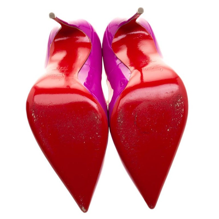Christian Louboutin Magenta Patent Leather So Kate Pumps Size 39.5 at ...