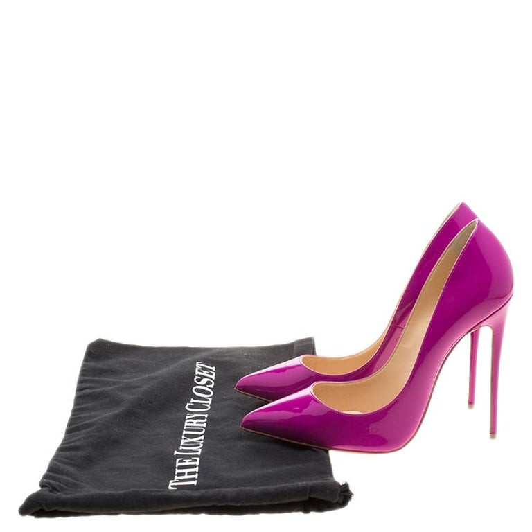 Christian Louboutin Magenta Patent Leather So Kate Pumps Size 39.5 at ...