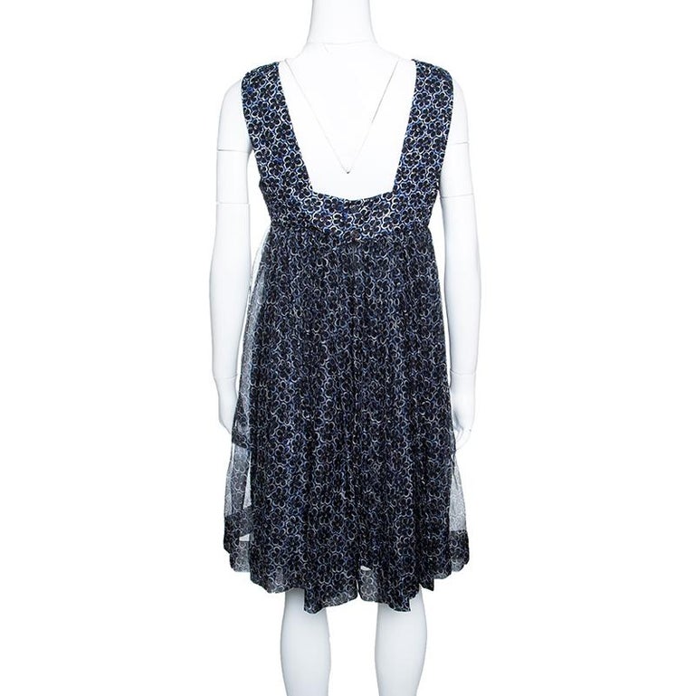 Chanel Black Camelia Printed Silk Belted Romper M For Sale at 1stDibs