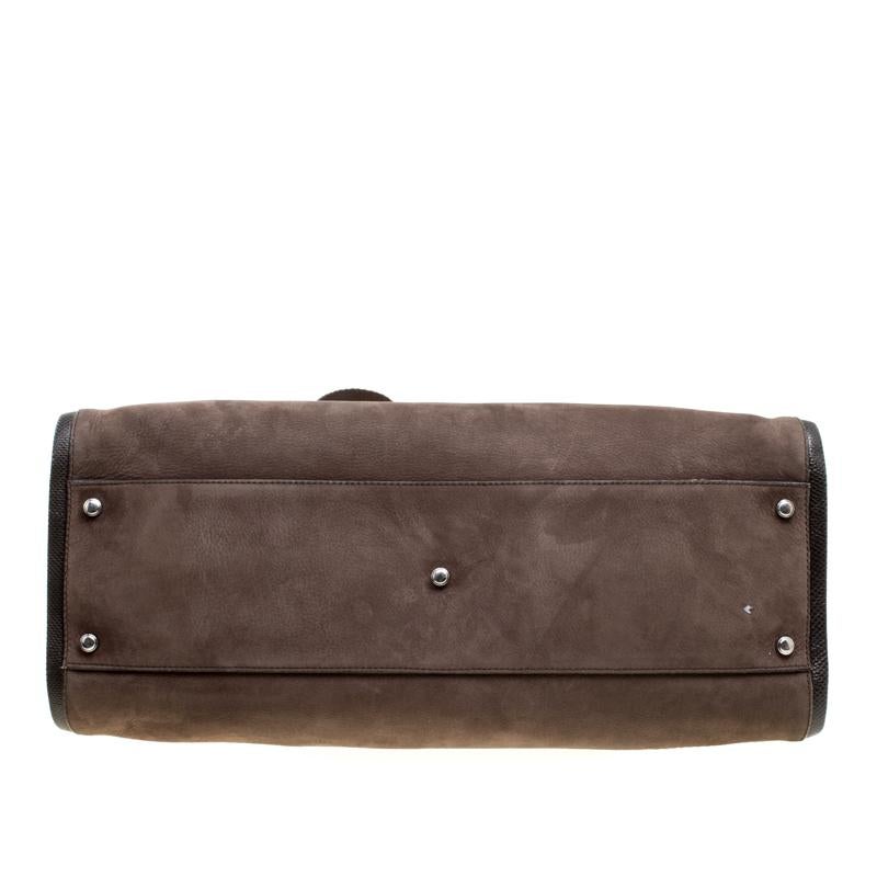 Cartier Brown Suede Nubuck Medium Marcello de Cartier Bag at 1stDibs