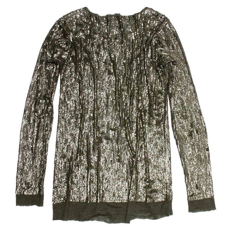 Balmain Gold Metal Sequin Top For Sale at 1stDibs | balmain sequin top ...