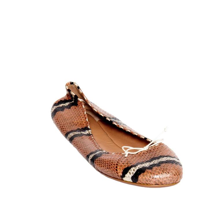 Alaïa Multicolor Python Ballerina Shoes For Sale at 1stDibs