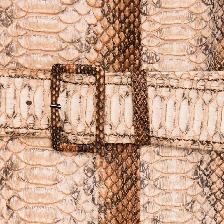 Prada Python Trench Style Coat For Sale at 1stDibs | python coat