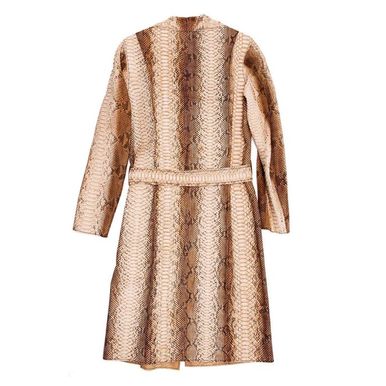 Prada Python Trench Style Coat For Sale at 1stDibs | python coat